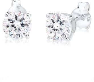 Elli Ohrringe Damen Funkelnd Rund mit Kristallen in 925 Sterling Silber
