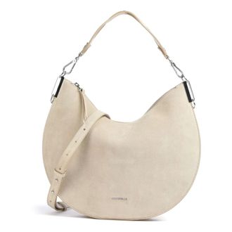 Coccinelle Femme, Sacs, Beige, Taille: ONE Size Sunup Suede Shoulder Bag