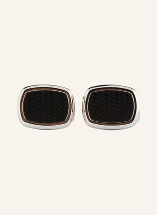 HUGO BOSS Manschettenkn&ouml;pfe Casinginsert schwarz