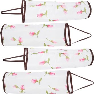 Holibanna 4 St&uuml;ck Teiliges M&uuml;llbeutel Organizer aus Polyester Wandhalterung mit Tragegriff f&uuml;r K&uuml;chen Einkaufst&uuml;ten Wiederverwendbarer Plastikbeutelhalter zur P