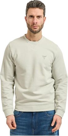 Guess Homme, Sweatshirts et sweats &agrave; capuche, Gris, Taille: L SweaT-shirt avec &eacute;cusson logo