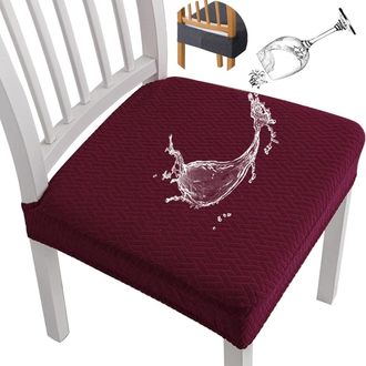 Generic wasserdichte Polyester-Stuhlbezüge, Hochelastisch, Abnehmbare Stuhlbezüge, Waschbar, Ganzjahres, für Esszimmer, Schlafzimmer Innenbereich Garten Party