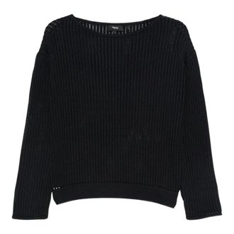 Theory Round-Neck Strickwaren - - Knitwear - Damen - Blau - S