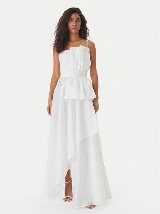 Fracomina Abendkleid FQ26SD3010W83101 Wei&szlig; Regular Fit