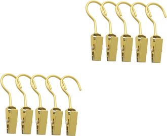 Amosfun 10 STK W&auml;scheklammern Mit Haken Rockb&uuml;gel Kleiderst&auml;nder Kleiderb&uuml;gel Hutb&uuml;gel Clip-Haken W&auml;schehaken Stiefelhalter F&uuml;r Den Kleiderschrank Wohnaccesso