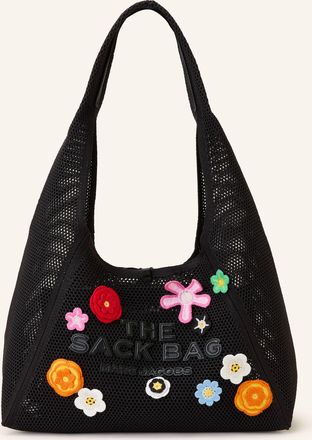 Marc Jacobs Shopper The Daisy Crochet Sack Bag Mit Pouch schwarz