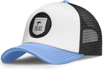 Oblack Trucker Cap Weiß Cap Herren Classic Blue Windsurfer Blau Basecap Herren Kappe Herren mit Schwarz Mütze für Damen Snapback Caps Männer Hut - Baseball C