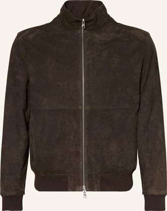Arma Arma Lederjacke Mateo Zum Wenden grau