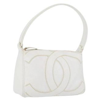 Chanel Pre-owned Leder Vintage Schultertasche - - Pre-owned - Damen - Wei&szlig; - ONE SIZE