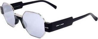 Italia Independent Lunettes de Soleil Italia Independent I-I RAYMOND 0816 COMBO 009.071 BLACK AND GREY ACETATE 53/19/135 UNISEX