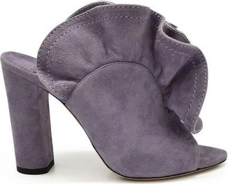 Jimmy Choo London Slipper & Pantoletten - Haile 100 Mules - Gr. 34 (EU) - in Grau - f&uuml;r Damen