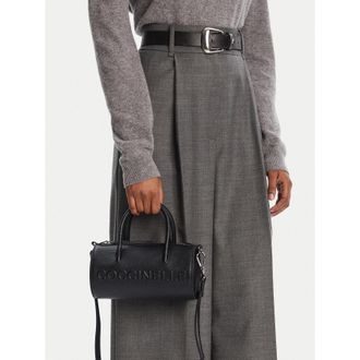 Coccinelle Handtasche Coccinelle QBB Coccinellemyrtha Maxi Logo E1 QBB 18 04 01 Schwarz