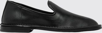 Buttero Mocassins plats en cuir lisse marron avec bout rond et semelle en caoutchouc