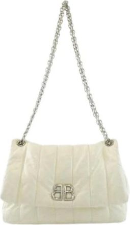 Balenciaga Pre-owned Sac bandouli&egrave;re en cuir Monaco - Femme - Pre-owned - Blanc - Taille: ONE Size