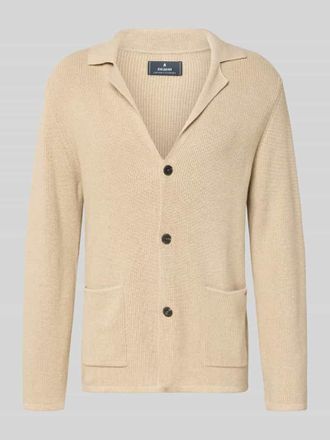Ragman Regular Fit Strickjacke aus Baumwoll-Woll-Mix