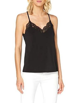 Vero Moda Femme Vmana S/l Top Noos Caraco Not Applicable, Black, XS