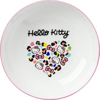 Silver Buffalo Sanrio Hello Kitty Pastasch&uuml;ssel aus Keramik, Leopardenmuster, 22,9 cm