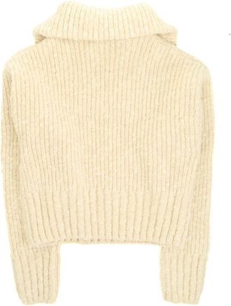 Ami Brushed Merino Wool-Blend Sweater - White