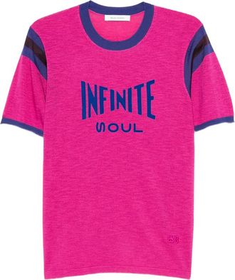 Wales Bonner Infinite Soul-flocked T-shirt