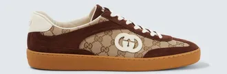 Gucci Sneakers Interlocking G mit Veloursleder