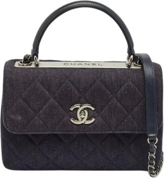 Chanel Sac &agrave; main vintage Pre-owned - Femme - Pre-owned - Bleu - Taille: ONE Size