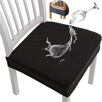 Generic wasserdichte Polyester-Stuhlbezüge, Hochelastisch, Abnehmbare Stuhlbezüge, Waschbar, Ganzjahres, für Esszimmer, Schlafzimmer Innenbereich Garten Party