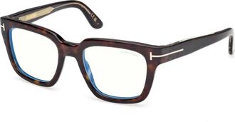 Tom Ford unisex, Accessoires, Brun, Taille: 52 MM Icon Square Optical Frame