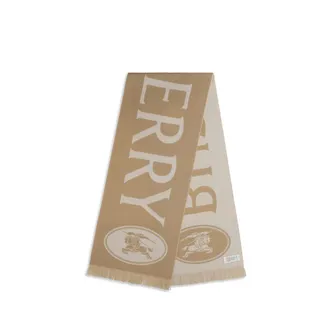 Burberry Mens Beige Wool Oves Aries Scarf