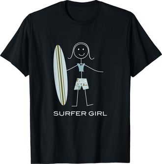 Whyitsme Design Lustiges Frauen-Surfen, Surfen, M&auml;dchen-Surfer-Geschenk T-Shirt