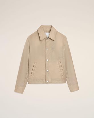 Ami Blouson Beige Boutonn&eacute; Rivet Ami De Coeur en Nylon Beige Taupe - XXL - Unisex