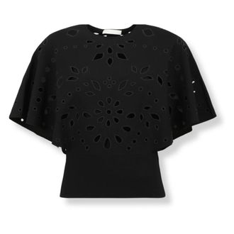 Ulla Johnson Femme, Blouses et Chemises, Noir, Taille: 40 FR Josie Cape Sleeve Knit Top