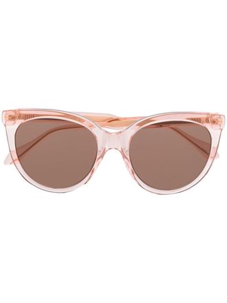 Gucci lunettes de soleil &agrave; monture papillon - Tons neutres