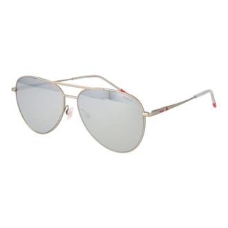 HUGO BOSS Silberne Metallsonnenbrille