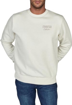 Riverso Pullover Herren mit Druck RIVJamie Regular Fit Sweatshirt Rundhals Langarm, Gr&ouml;&szlig;e:XXL, Farbe:Offwhite-Ash Beige