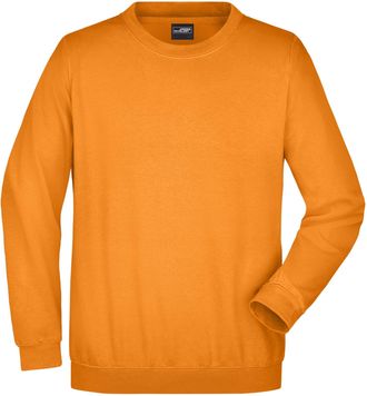 James & Nicholson Sweatshirt Rundhals - Klassischer Sweatpullover f&uuml;r Freizeit und Beruf | Farbe: orange | Gr&ouml;sse: 4XL