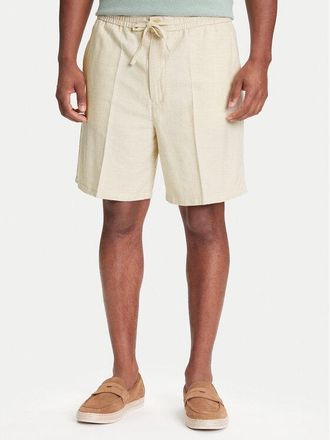 Mustang Jeans Mustang Stoffshorts Linen 1016459 Écru Loose Fit