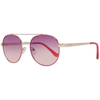 Guess Ros&eacute; Aviator Sonnenbrille mit Lila Verlaufsgl&auml;sern - - Accessories - Damen - Rosa - ONE SIZE