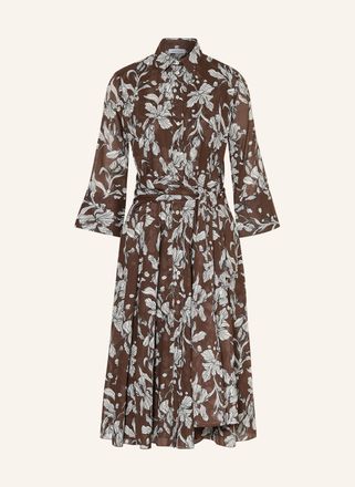 Rosso35 Hemdblusenkleid Mit 3/4-Arm braun