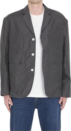Jacquemus Homme, Vestes, Gris, Taille: M Coupe carr&eacute;e avec &eacute;paules arrondies
