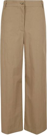 Max Mara Femme, Pantalons, Brun, Taille: 36 FR Wide Pantalons