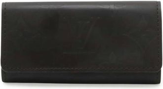 Louis Vuitton Porte-cl&eacute;s en cuir Monogram Glace Pre-owned - Femme - Pre-owned - Brun - Taille: ONE Size