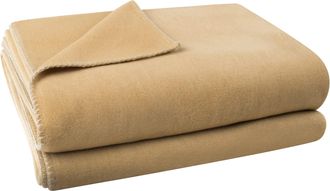 Zoeppritz Zoeppritz Decke in der Farbe: Beige, aus 65% Polyester, 35% Viscose hergestellt, Gr&ouml;&szlig;e: 160x200 cm, 103291-810-160x200, 810 Camel