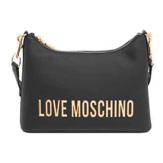 Love Moschino Stilvolle Lettering Hobo Tasche - - Bags - Damen - Schwarzk - ONE SIZE
