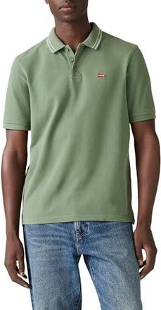 Levi's Polo Housemark pour Homme, Logo Chesthit, Vine Tipping Stripe, M