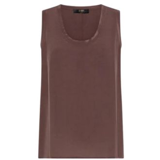 Seventy &Auml;rmelloses Top - - Tops - Damen - Braun - S