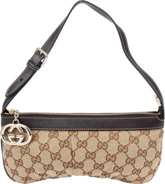 Gucci Crossbody Bags - Gucci GG Monogram Mini Heart Handbag - Gr. unisize - in Braun - für Damen
