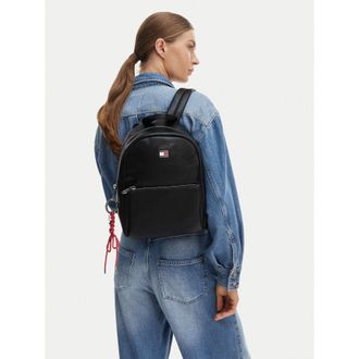 Tommy Jeans Rucksack Tommy Jeans Tjw City Charm Dome Backpack AW0AW18579 Schwarz