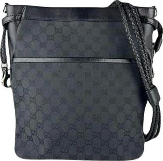 Gucci unisex, Pre-owned, Noir, Taille: ONE Size Sac bandouli&egrave;re en toile Pre-owned