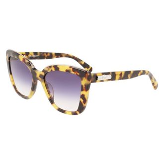 Longchamp Braune Acetat-Sonnenbrille
