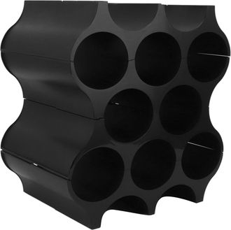 CHICIRIS Aumotop Weinflaschenregal, 4 St&uuml;ck, Schwarz, Rot, Weinflaschenhalter, ABS, Weinflaschenregal, Organizer, Weinlagerregale, Arbeitsplatte f&uuml;r Zuhause, W